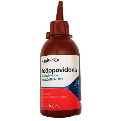 Antisséptico Pvpi Iodopovidona 10 Solução Tópica 100ml