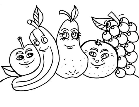 Dibujos De Frutas Para Colorear E Imprimir Coloringlib
