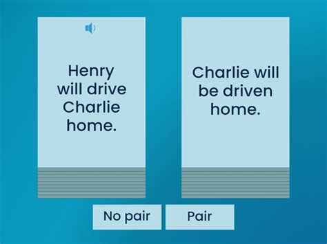 Passive Voice Future Simple Tense Pair Or No Pair