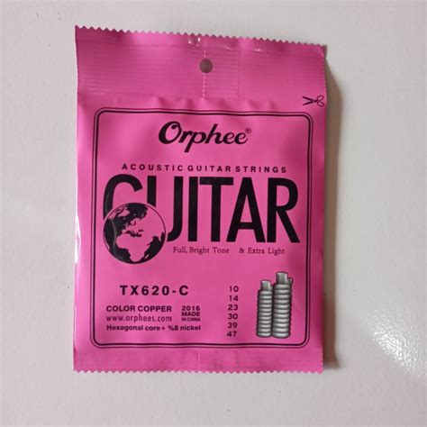 Jual Senar Gitar Guitar Orphee Akustik Warna Warni Pelangi Shopee Indonesia