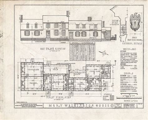 Blueprint Habs Va89 Fred2 Sheet 3 Of 12 Mary Washington House