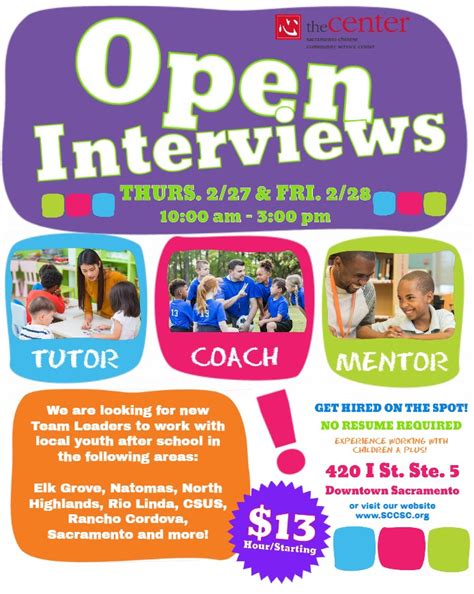 Open Interview Flyer Template