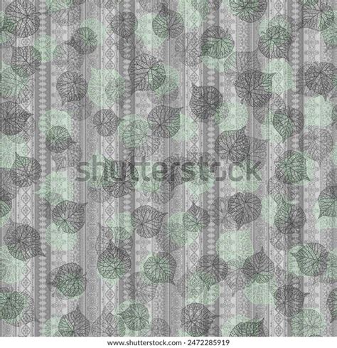 Abstract Background Leaf Texture Seamless Pettern Stock Illustration