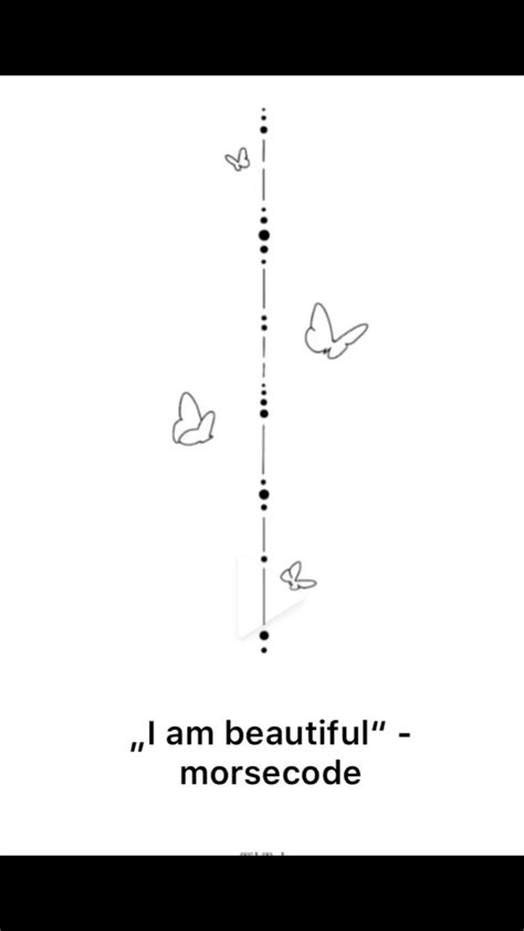 Butterfly Morse Code Tattoo Morse Code Tattoo Morse Code Coding