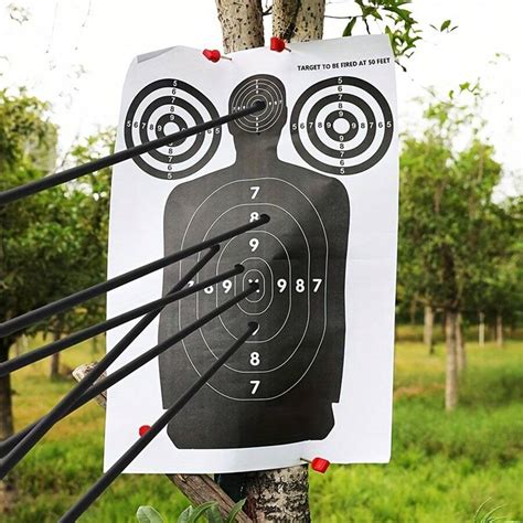3pcs Large Paper Shooting Targets For Rifle And Pistol Practice