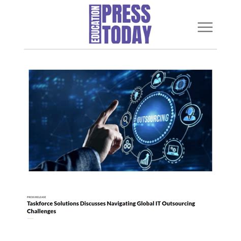 Ceo On It Outsourcing Challenges Taskforce Solutions Posted On The