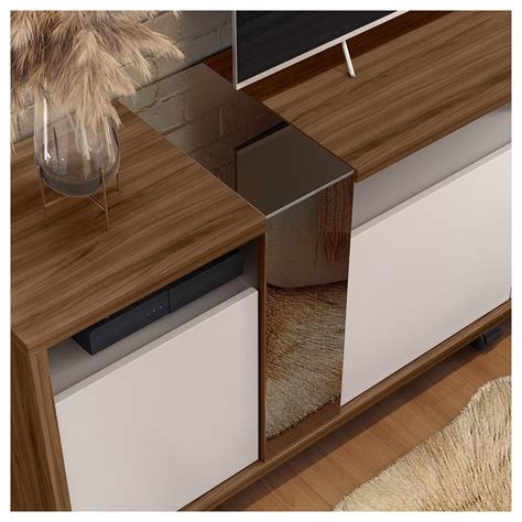 Rack Bancada Para Tv 70 Polegadas Columbus Marrom Caemmun Carrefour