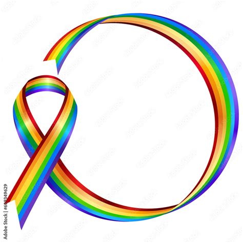The Rainbow Ribbon Stands For Lgbtq Pride Diversity Inclusivity And Support It Represents