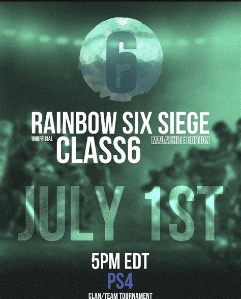 More Information About The Class6 Tournament Rrainbow6