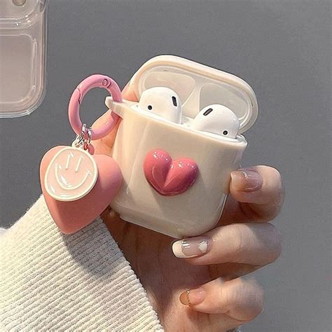 Airpods Case Cute Kawaii Airpod Case 1st2nd Generation Pink Heart