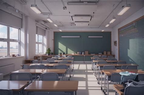 Premium Ai Image Photo Empty Classroom In Education University
