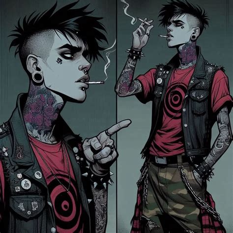 Arte Masculina Gótica Desenho De Inspiração Rpg
