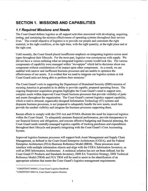 Cg Lims Mission Needs Statement Pdf