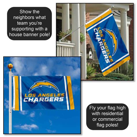 Los Angeles Chargers Wordmark Flag State Street Products
