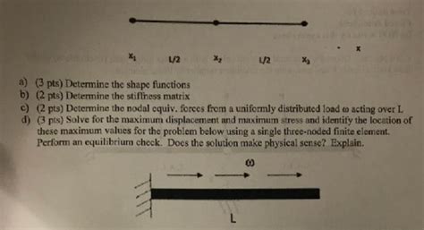 Solved L L X A Pts Determine The Shape Functions Chegg