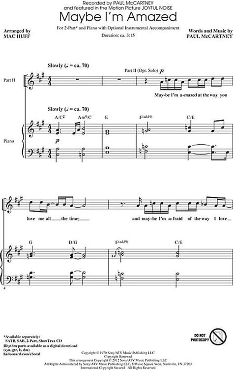 Maybe Im Amazed From Joyful Noise Reverb