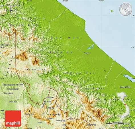 Physical Map Of Quang Tri