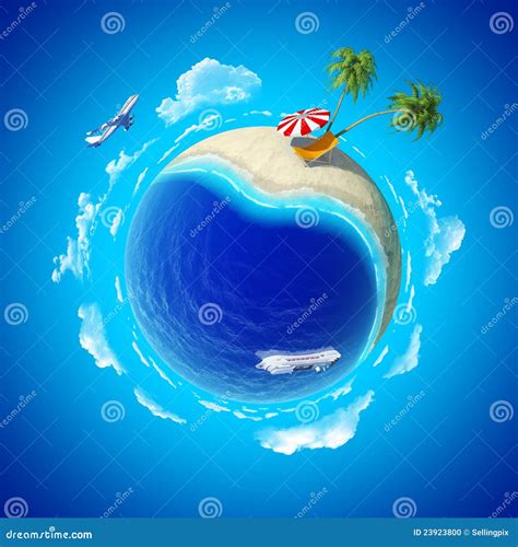 Mini Planet Concept Green Energy In Modern City Royalty Free Stock