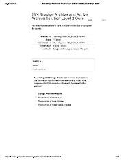 IBM Storage Archive Solution Level Quiz Review Get Insights Course Hero