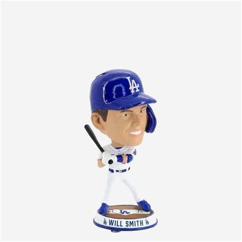 Will Smith Los Angeles Dodgers Field Stripe Mini Bighead Bobblehead Foco