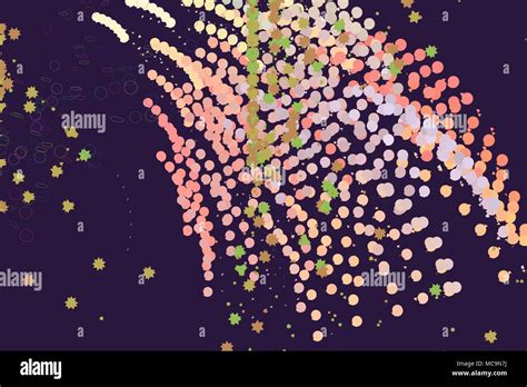 Color Abstract Motion Particle Or Random Pattern Generative Art Background Vector Illustration
