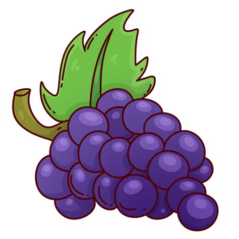 Fruta Uvas Dibujos Animados Dibujo Sano 45848285 Png