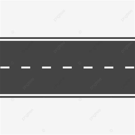 Illustration Of White Dotted Line Road Markings Vector Road Line