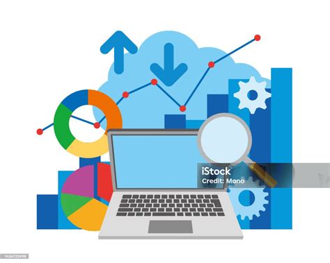 Pc For Data Analysis Stock Illustration Download Image Now Data