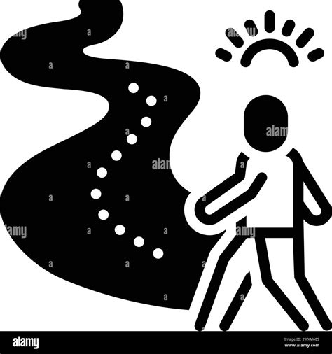 Icon For Path Pedestrian Stock Vector Image And Art Alamy
