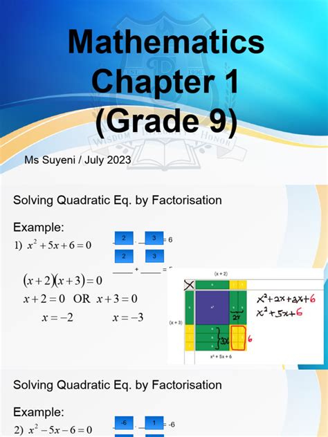 Ch1 Quadratic Eq And Function Pdf Quadratic Equation Mathematical