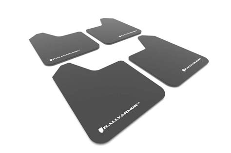 Rally Armor Mf12 Ur Blkwh Ral Ur Universal Black Mud Flapwhite Logo