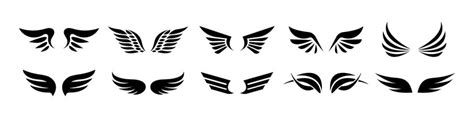 Premium Vector Vector Wings Elements For Logo Or Emblem Vector