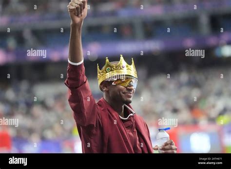 Mutaz Barsham Qua Olympic Chjampion In High Jump In The Paris 2024 Olympic Games On August 10