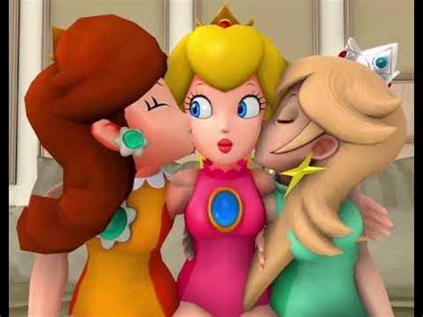 Princess Daisy And Princess Rosalina Kissing Princess Peach Youtube