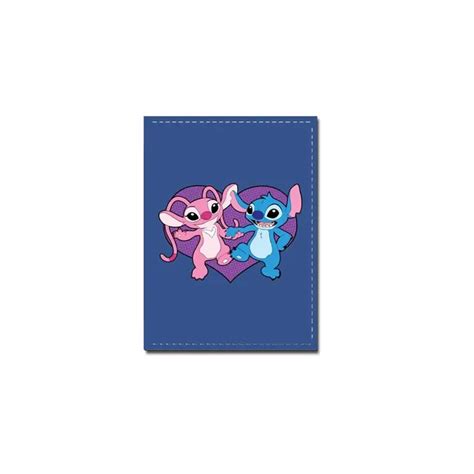 Genuine Disney Cartoon Girls Possport Case Lilo And Stitch Anime Print