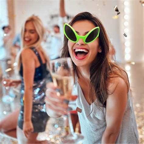 3 Pieces Alien Glasses Alien Costume Sunglasses For Halloween Christmas Alien Party Favors