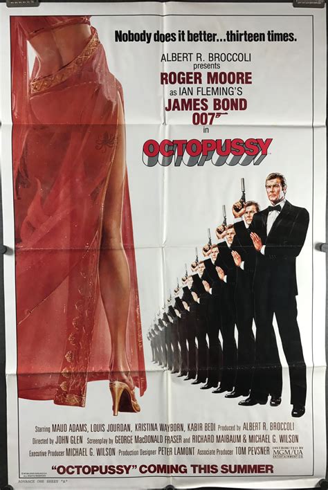 Octopussy Original Advanced James Bond Vintage Movie Poster Original
