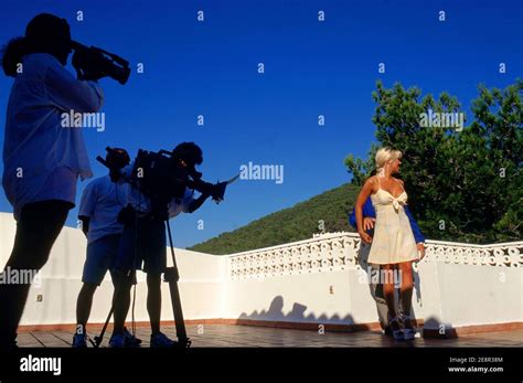 Porn Film Crew On A Roof Top Filming A Szene With Porn Actress From