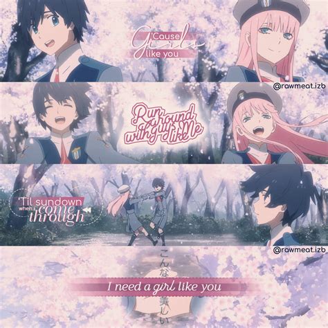 Anime Quotes Zerotwo Darling In The Franxx By Rawmeatizb On Deviantart