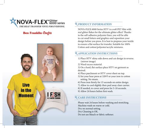 Nova Flex Glitter 6000 Series Application And Care Instructions