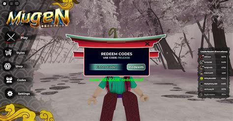 Kode Roblox Mugen Oktober 2025