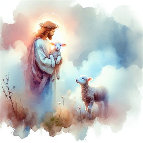 Jesus Is The Lamb Wh Bible Art