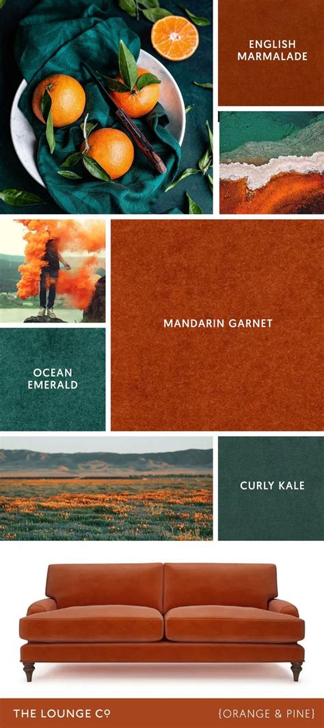 Colour Combinations Orange And Pine Living Room Orange Orange Rooms Burnt Orange Living Room