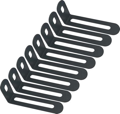 8 Pairs Slotted L Bracket Adjustable Angle Corner Brace