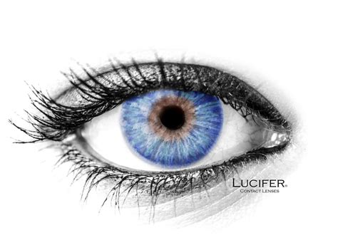 Monet Blue Colored Contact Lenses 1 Pair Lucifer Non Prescription
