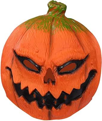 Adult Halloween Pumpkin Mask Cosplay Scary Pumpkin Face