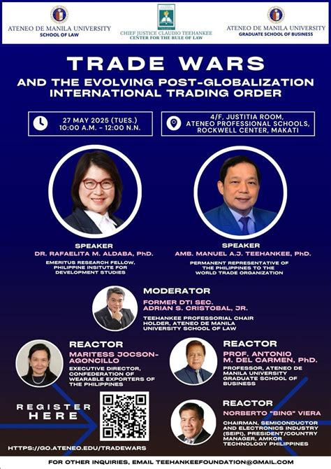 Forum On “trade Wars And The Evolving Post Globalization International