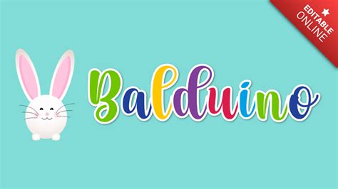 Balduino Efecto Pascua Generador De Efectos De Texto