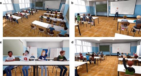Virtual Classroom Situation With Different Peer Behaviours The Images