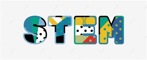 Stem Concept Word Art Illustration School Artificial Intelligence